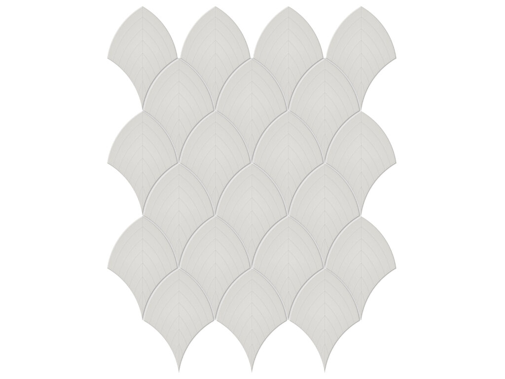 Soho Halo Grey Scallop Glossy Mosaic – Tile Shoppe Edmonton