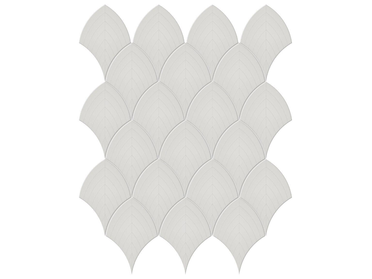 Soho Halo Grey Scallop Glossy Mosaic – Tile Shoppe Edmonton